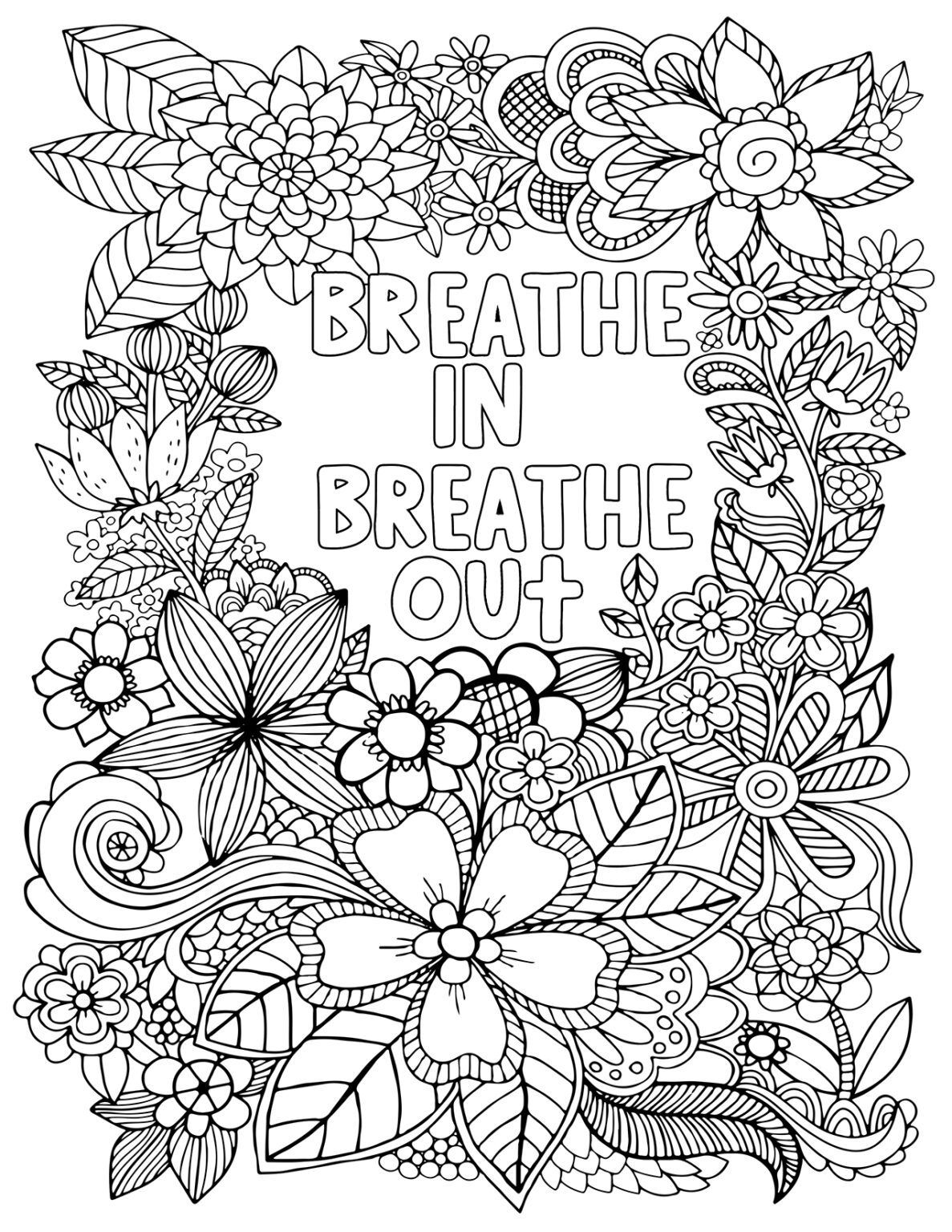 Free Printable Coloring Pages To De-Stress After Work